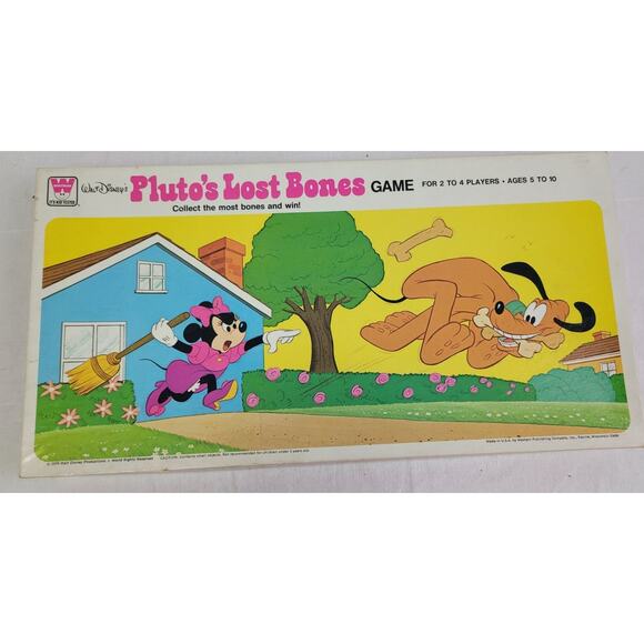 Disney | Other | Vintage 976 Walt Disney Plutos Lost Bones Childrens ...